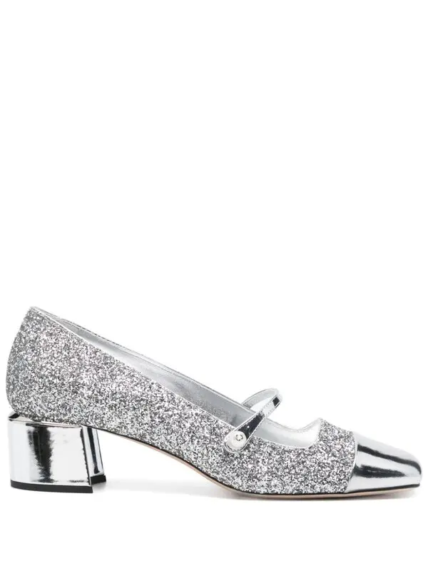 JIMMY CHOO 45mm Elisa Pumps - Silver