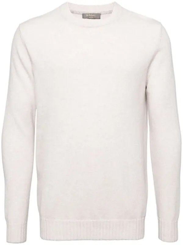 N.peal Shoreditch Round Neck Jumper - Neutrals