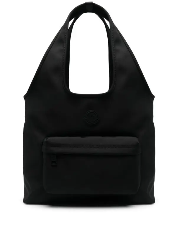 Moncler Logo-appliqué Tote Bag - 999 - Black
