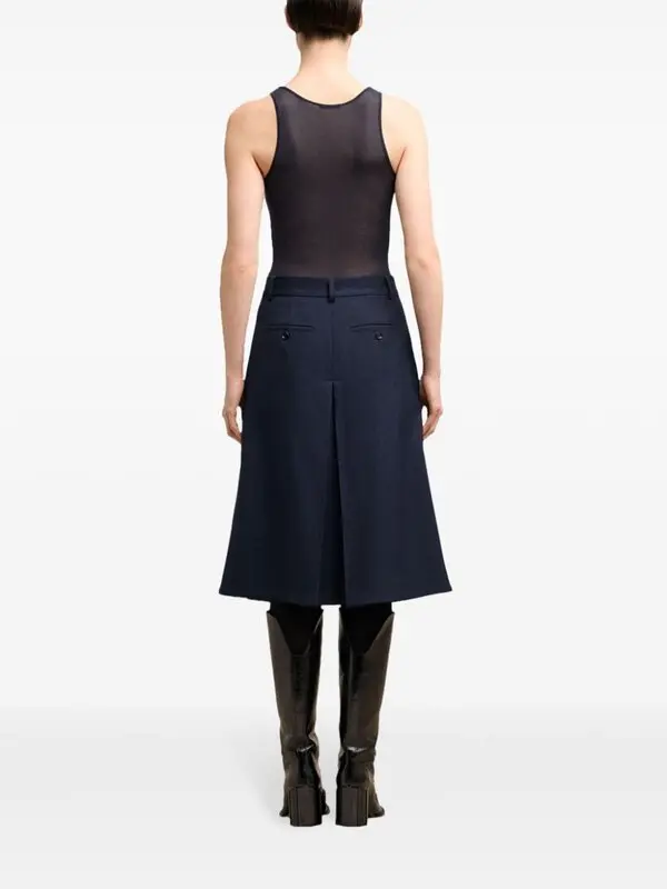 Ami Paneled Knee-length Shorts - Blue