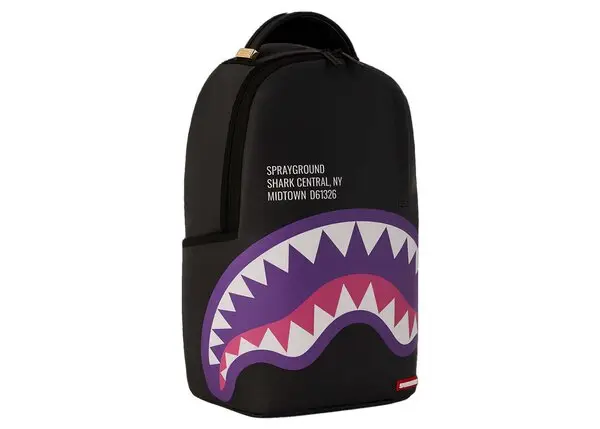 SPRAYGROUND Shark Central Dlxsv Backpack - Black/violet