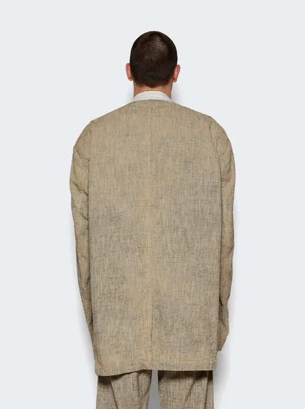 Mihara Yasuhiro Slub Nep Tweed Blazer - Ivory