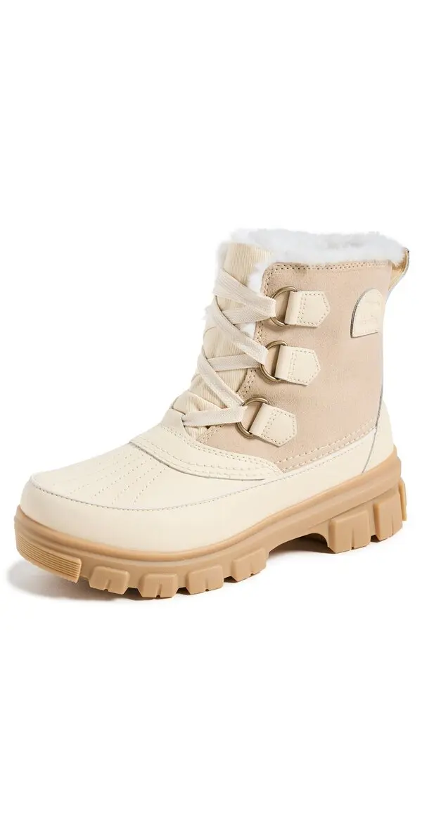 Sorel Tivoli V Lace Up Boots - Honey White/sea Salt