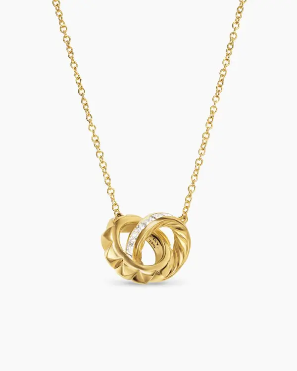 David Yurman Crossover Trio Chain Necklace