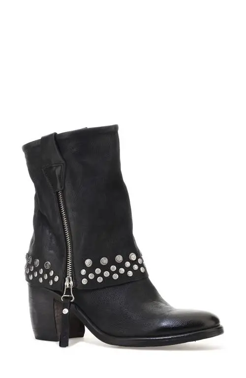 A.S.98 Rayne Foldover Shaft Boots - Black