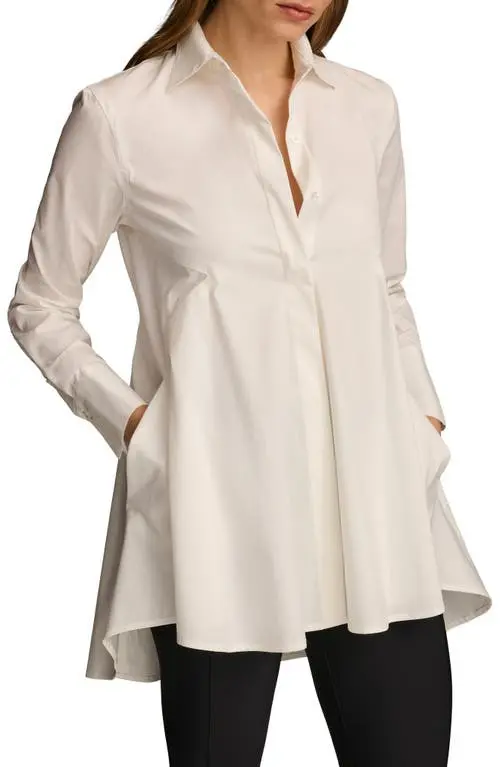 Donna Karan New York High-low A-line Tunic - Cream