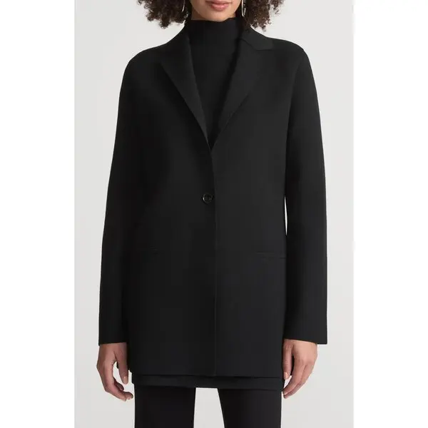 Lafayette 148 New York Knit Blazer - Black