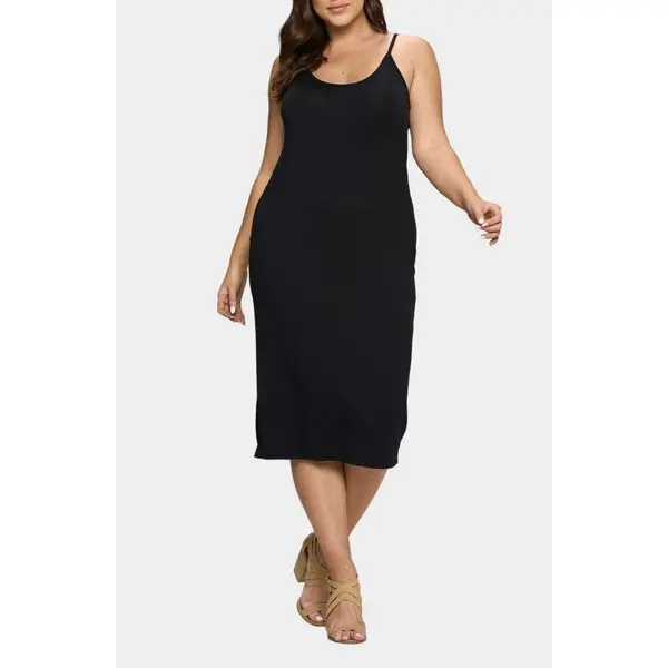 L I V D Jennie Stretch Midi Body-con Dress - Black