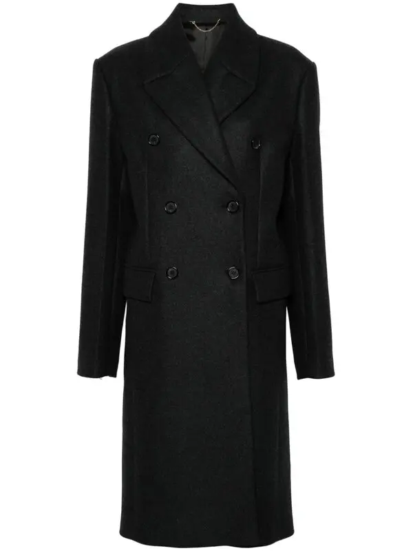 TOTÊME Double-breasted Coat - Grey