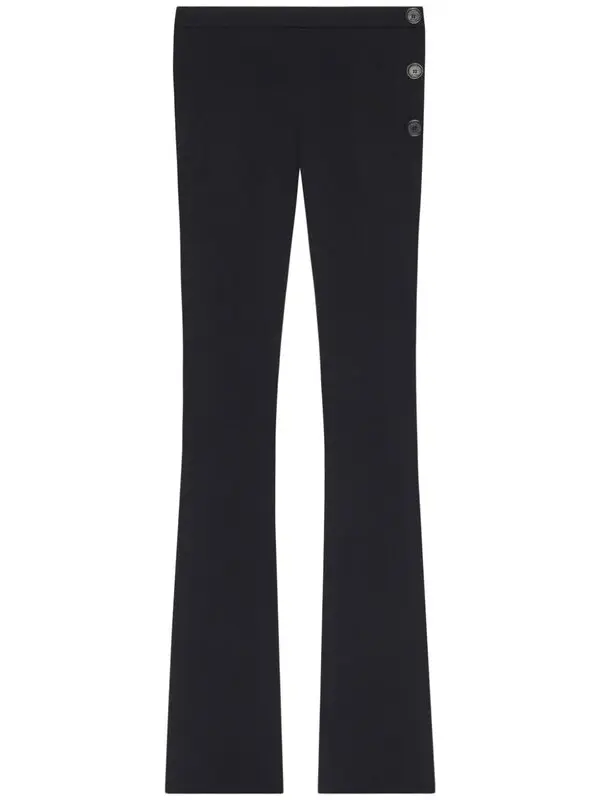 COURREGES Oblique Tailored Trousers - Black