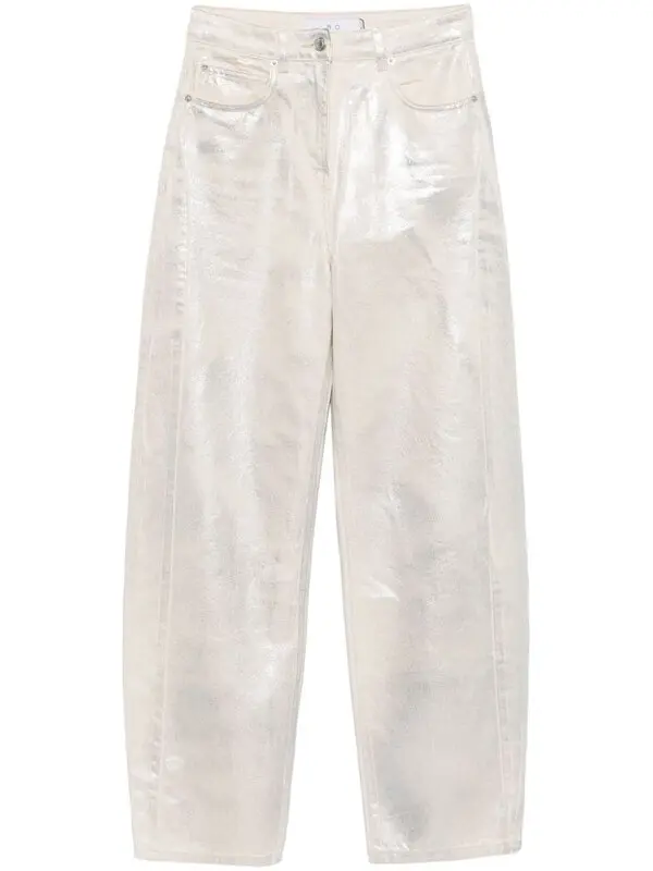 IRO PARIS Chandra Tapered Leg Jeans - Neutrals