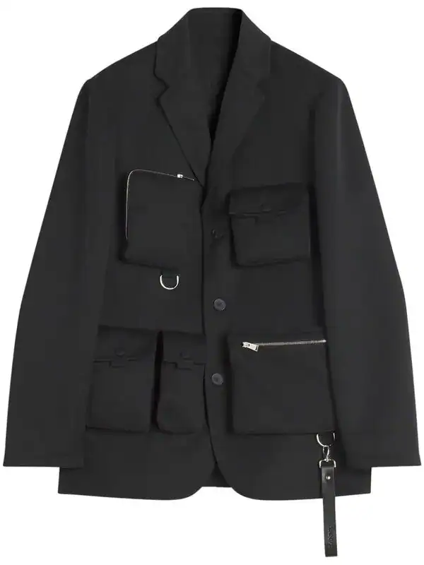 Lanvin Single-Breasted Blazer In Black - 9% Off | Editorialist