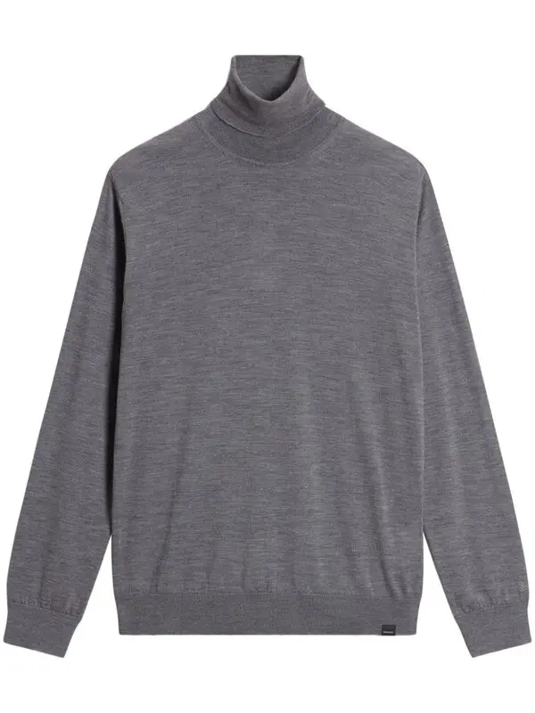 Woolrich Roll-neck Virgin Wool Sweater - Grey