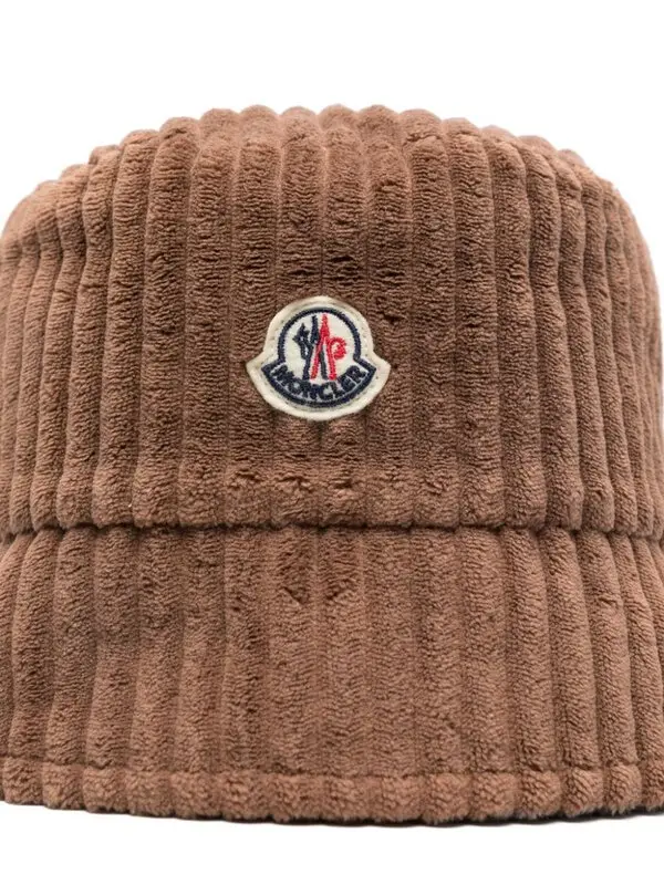 Moncler Corduroy Bucket Hat - Brown