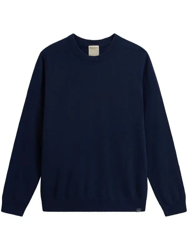 Woolrich Crew Neck Cashmere Jumper - Blue