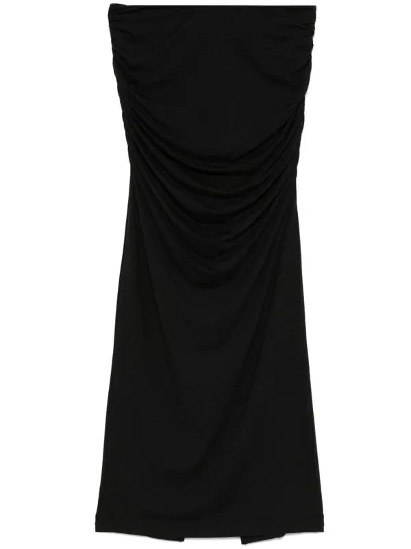 ENTIRE STUDIOS Ruched Long Skirt - Soot