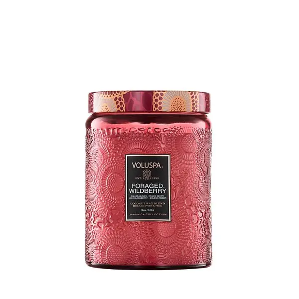 Voluspa Foraged Wildberry Large Jar Candle, 18 Oz