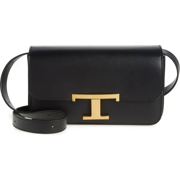 TOD'S T-timeless Leather Shoulder Bag - Nero