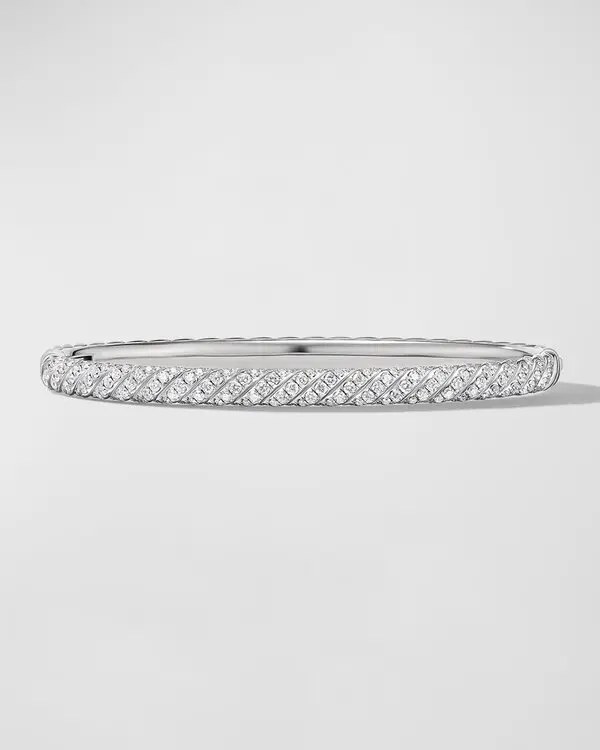 David Yurman Sculpted Cable Bracelet With Diamonds