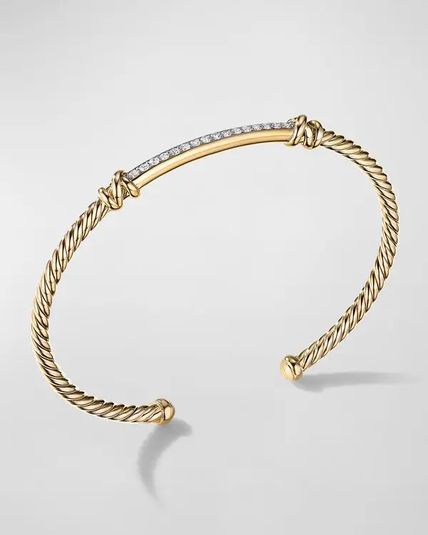 David Yurman Petite Helena Bracelet In 18k Gold With Diamonds - Diamond