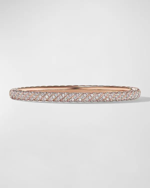 David Yurman Sculpted Cable Bracelet With Diamonds