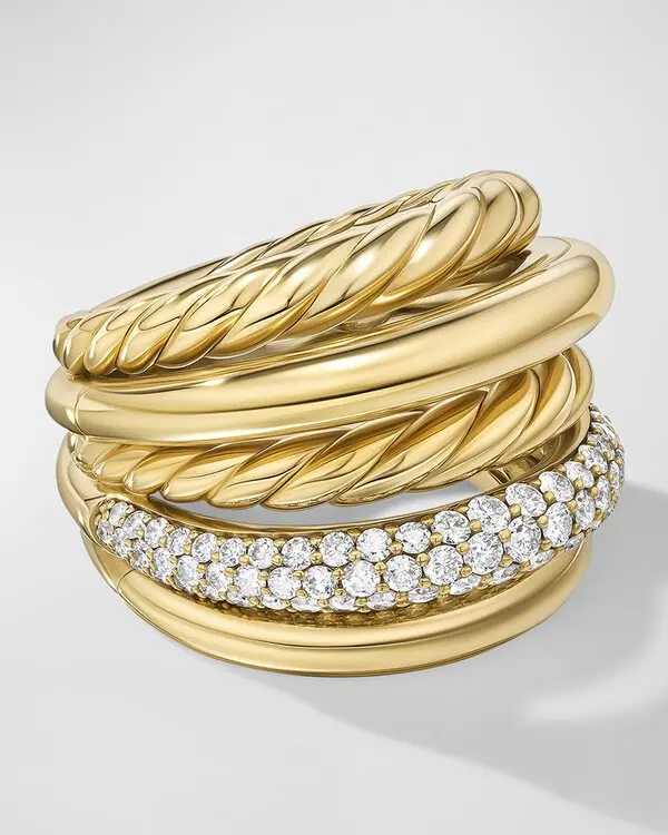 David Yurman Dy Mercer Ring With Diamonds - Diamond
