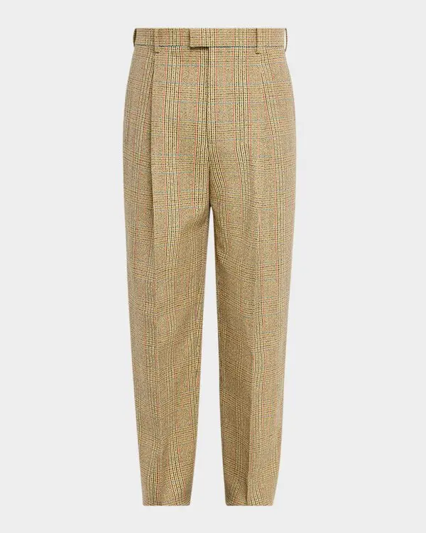 Bottega Veneta Distorted Prince Of Wales Trousers - Grey