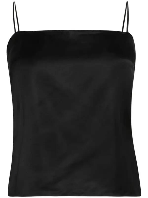 Wardrobe.NYC Sleeveless Satin Top