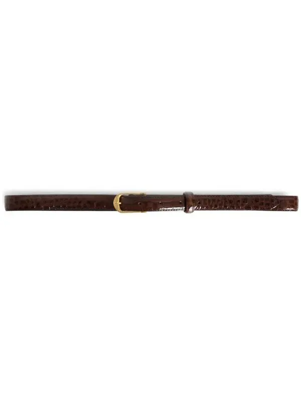 Zadig&Voltaire 20mm Crocodile-embossed Belt