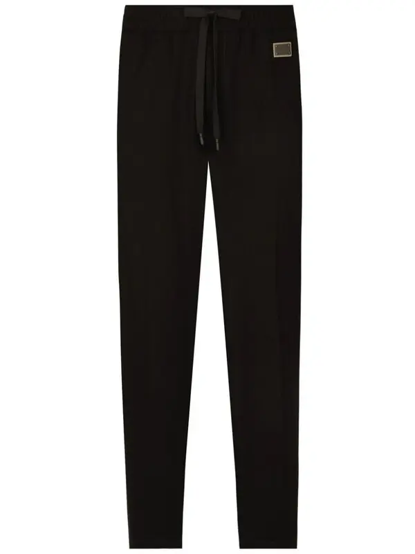 Dolce & Gabbana Logo-tag Drawstring-waist Trousers