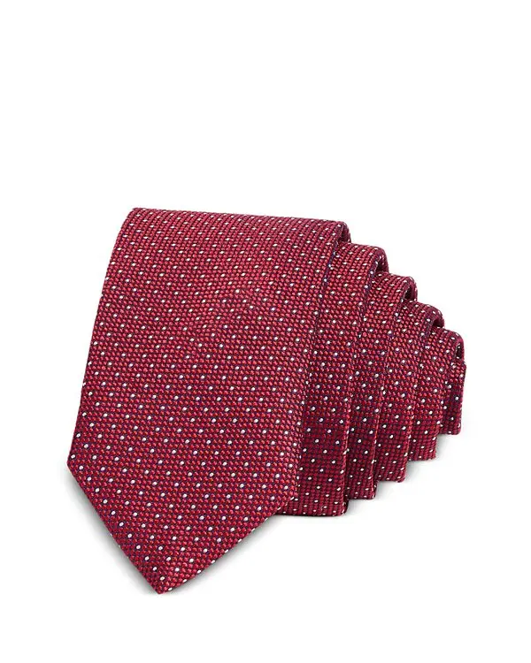 Hugo Boss Dotted Skinny Tie - Open Pink