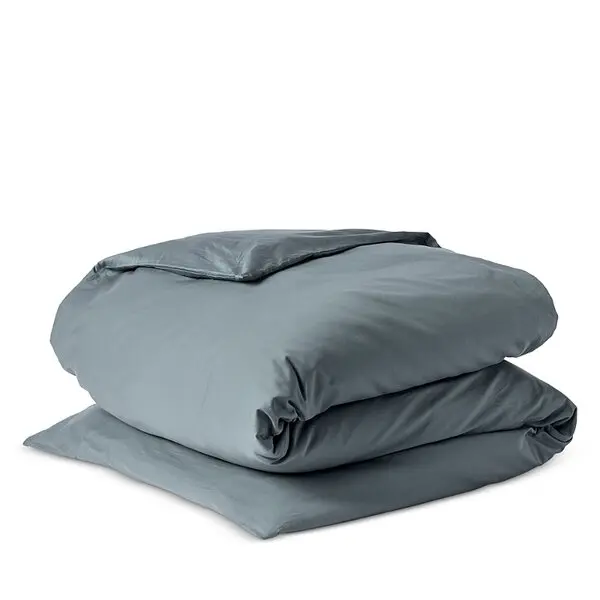 COYUCHI Cloud Soft Sateen Duvet Cover, Twin - Gulf