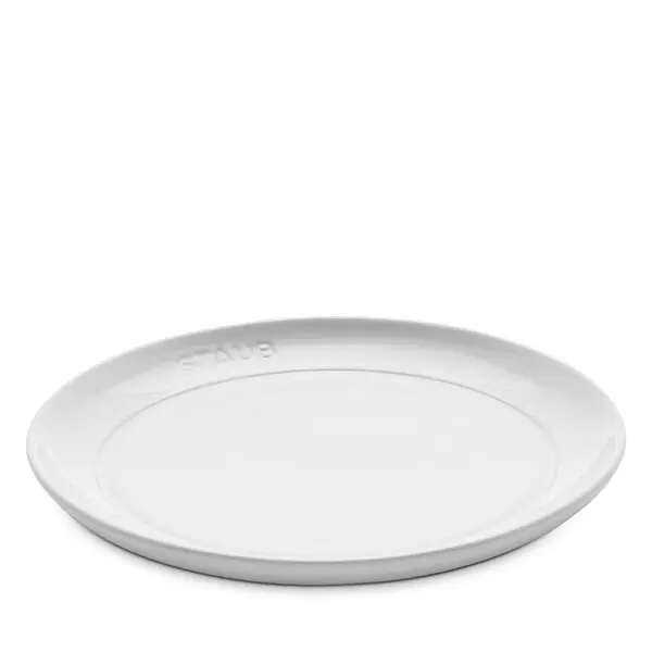 STAUB 6 Appetizer Plate, White, Set Of 4