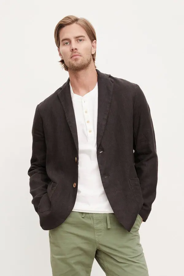 Velvet By Graham & Spencer Joshua Linen Blazer