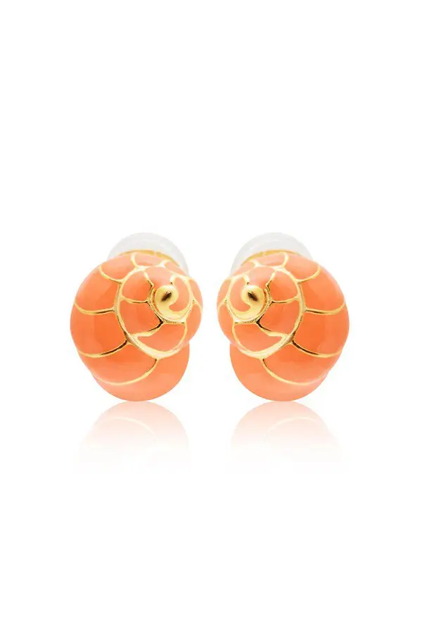 KENNETH JAY LANE Seashell Clip-on Earrings