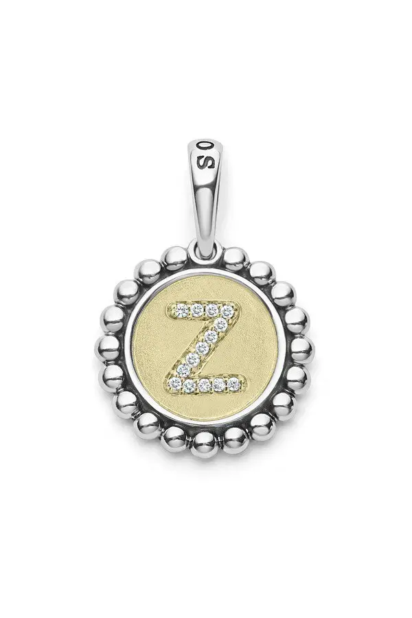 Lagos Signature Caviar Diamond Initial Z Charm