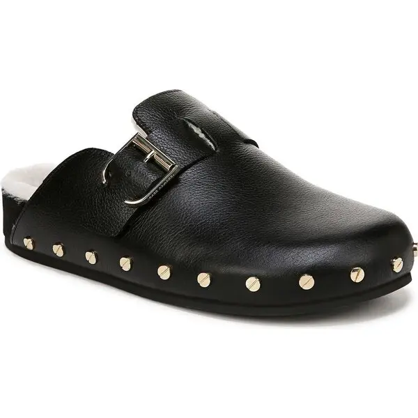 Veronica Beard Fern 2 Shearling Clog - Black