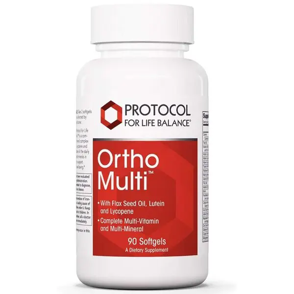 PROTOCOL FOR LIFE BALANCE Protocol Ortho Multi With 400mg Flax Oil 90 Softgels