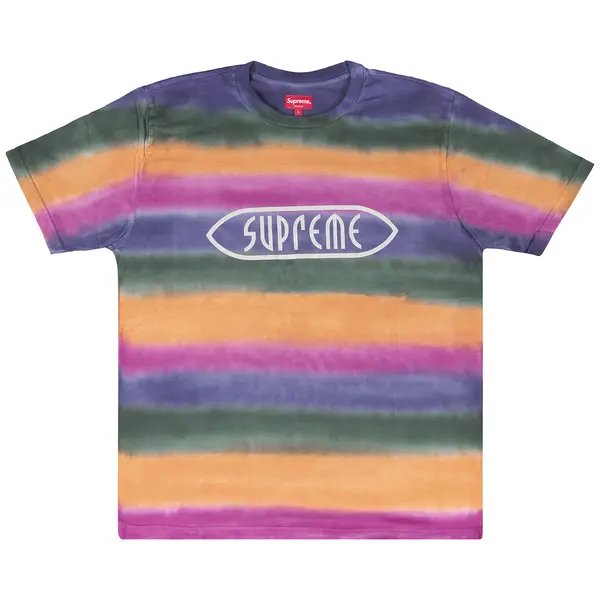 Supreme Rainbow Stripe T-shirt - Orange
