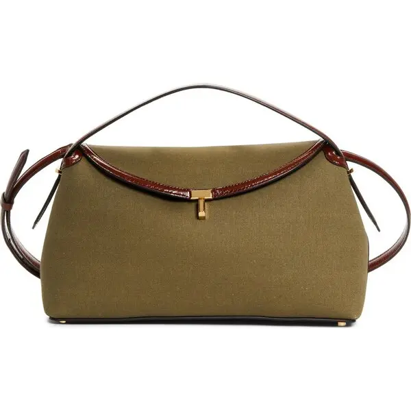 TOTÊME T-lock Top Handle Bag - Khaki Green