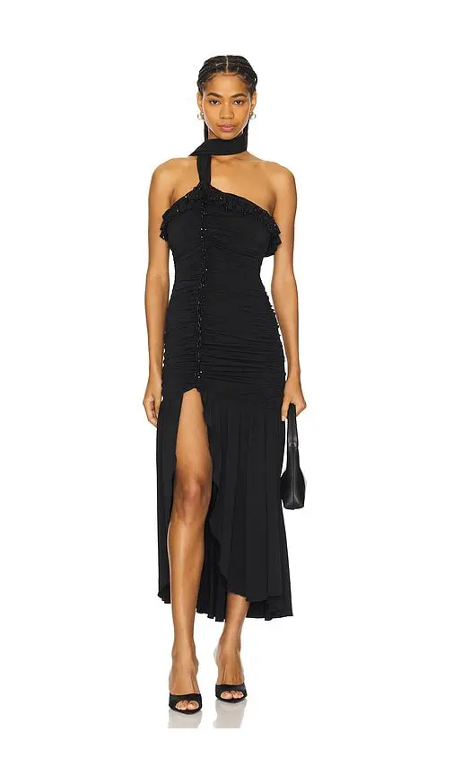 Guizio Empress Wrap Around Gown In Black - 44% Off | Editorialist