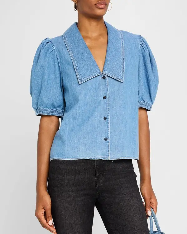 FRAME Sailor Blouse - Starlet