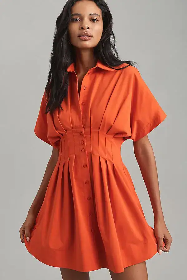 ozzy linen mini dress ALIGNE Linen Mini Dress - Black