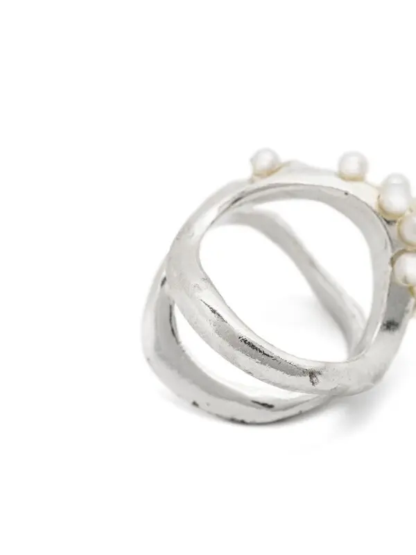 BEATRIZ PALACIOS Double-wave Cluster Ring