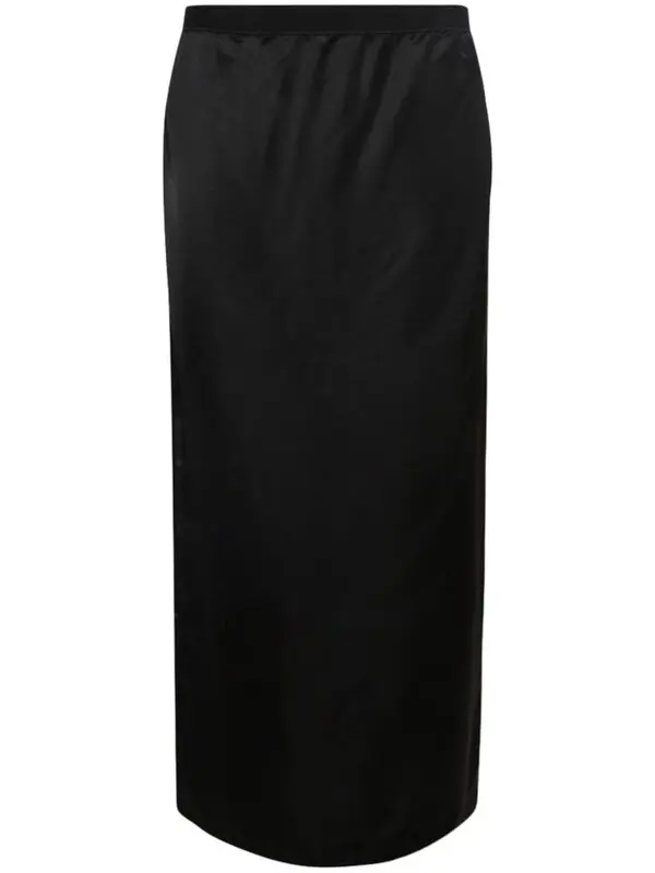 Wardrobe.NYC Satin Midi Skirt