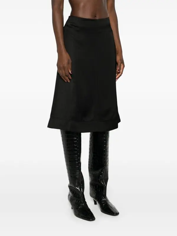 TOTÊME Panelled Satin Midi Skirt