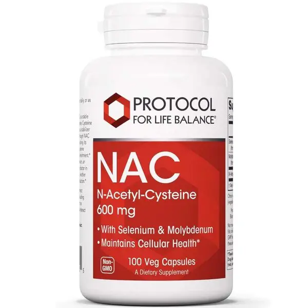 PROTOCOL FOR LIFE BALANCE Protocol Nac N-acetyl Cysteine 600mg 100 Capsules