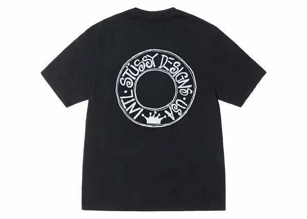 StÜssy Buana Pigment Dyed Tee Shirt - Black