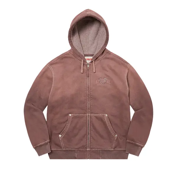 Supreme X True Religion Zip Up Hooded Sweatshirt - Brown