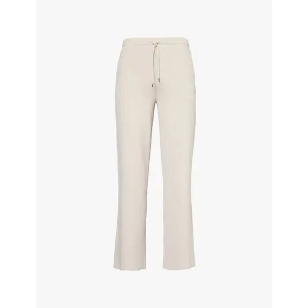 Vuori Halo Essential Wide-leg Jogging Bottoms - Ecru Heather